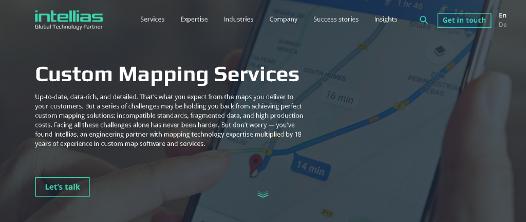 Top 5 Navigation & Mapping Software Development Companies